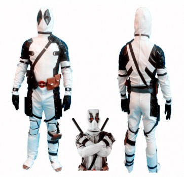 Deadpool 2 White X-Force Halloween Cosplay Costume Full Set - Deadpool ...