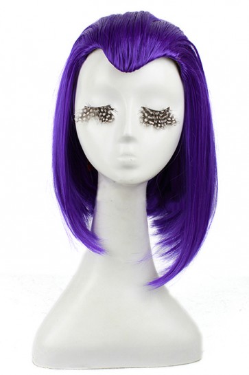 35cm Medium Purple Straight Raven From Teen Titans Cosplay Hair Full ...