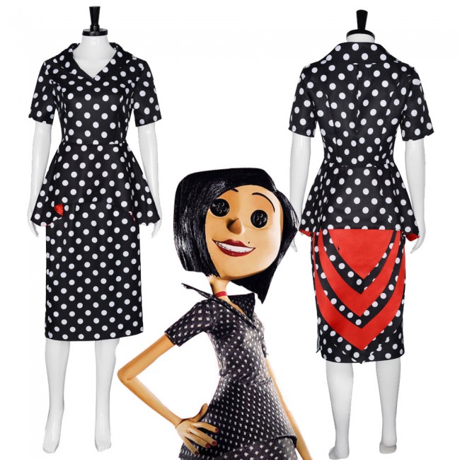 Coraline & the Secret Door Caroline Halloween Cosplay Costume