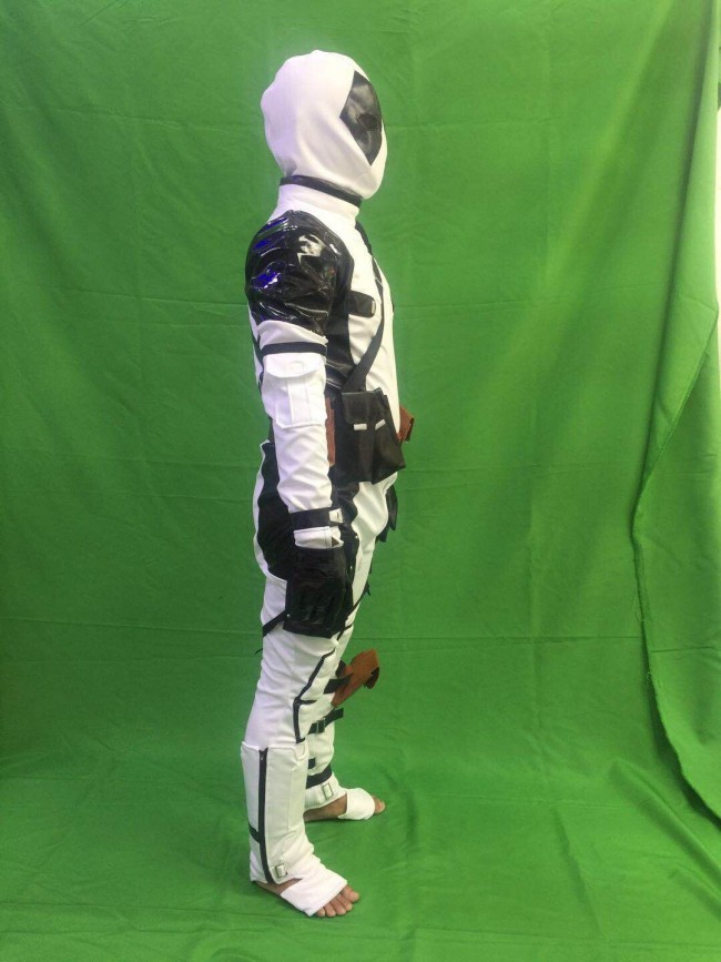 Deadpool 2 White X-Force Halloween Cosplay Costume Full Set