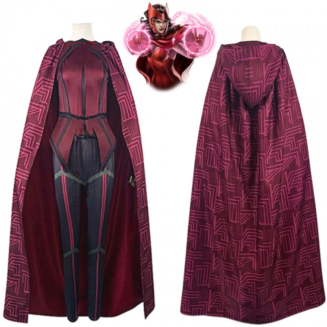 Wanda Vision Scarlet Witch Halloween Cosplay Costume