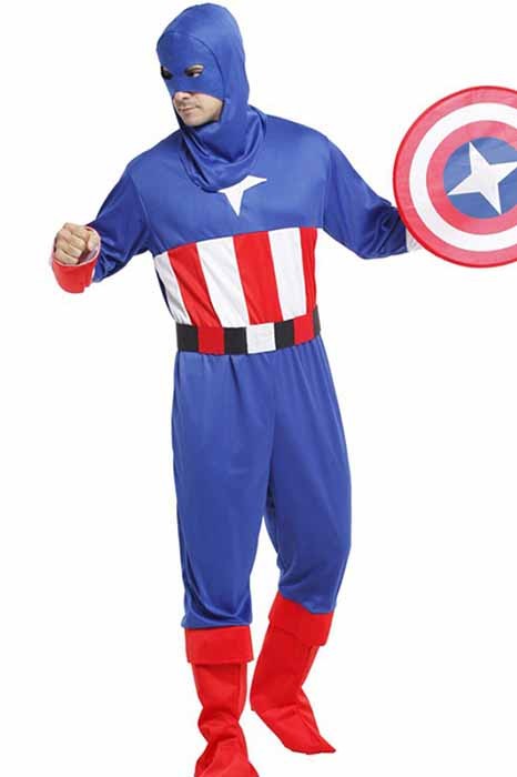Captain America Halloween Jumpsuits Cosplay Costume MC00200