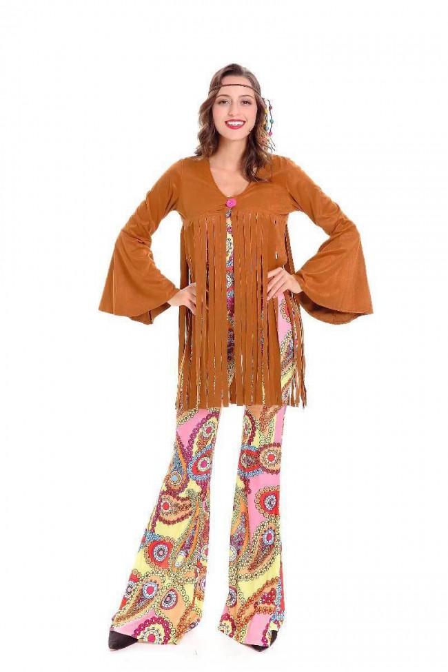 Halloween Hippie Retro Performing Arabic Primitive Lady Cosplay Costume