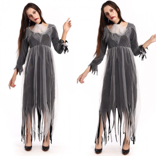 Halloween Ghost Bride Vampire Zombie Cosplay Costume