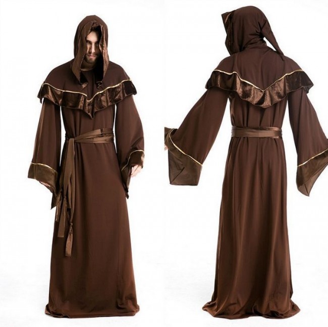Halloween Men's Mage Robe Demon Cosplay Costume