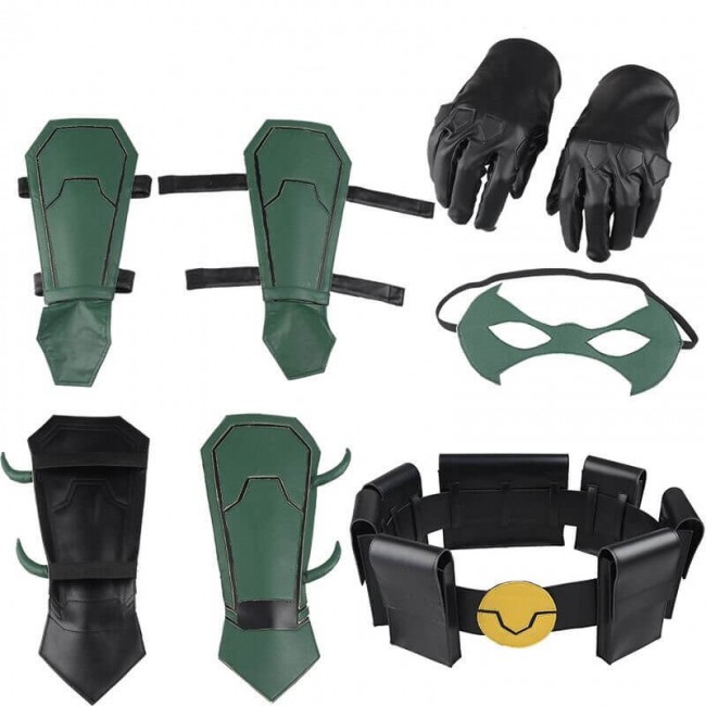 Teen Titans Damian Wayne Robin Halloween Cosplay Costume Full Suit
