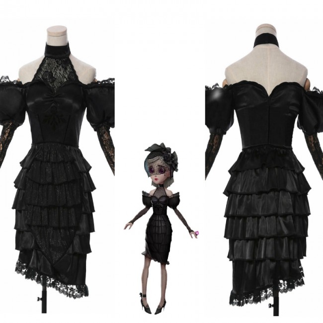 Identity V Vera Nair Perfumer Black Noble Dress Cosplay Costume - Game ...