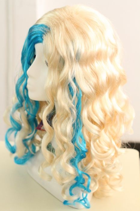 HOT! Anime Monster high lagoona blue cosplay party hair wig CW00227