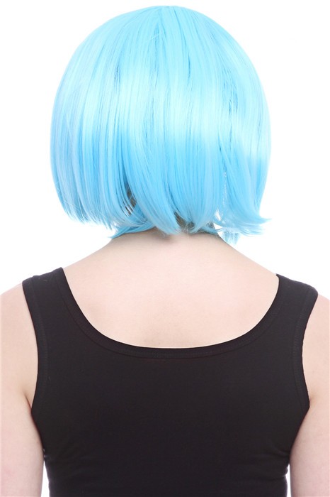Short Fashion Light Blue Bob Costume Wig CW0098