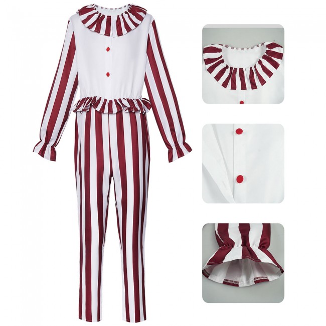 Clown in A Cornfield Flando Jumpsuit Halloween Cosplay Costume