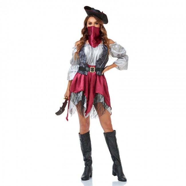 Halloween Medieval Pirates Countess Cosplay Costume