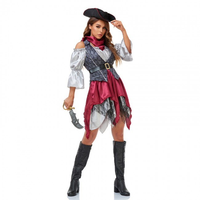 Halloween Medieval Pirates Countess Cosplay Costume