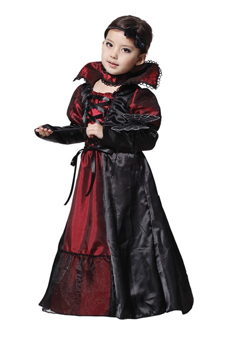 Halloween Girl Kid Vampire Dress Cosplay Costume FHC00389