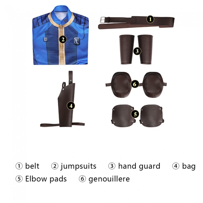 TV Fallout Vault 33 Norm MacLean Cosplay Costume Full Set