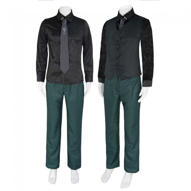 Gotham Riddler Halloween Cosplay Costume Handmade Upgrade Full Set