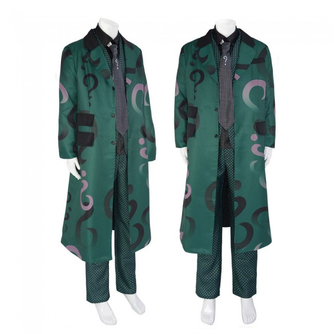 Gotham Riddler Halloween Cosplay Costume Handmade Upgrade Full Set