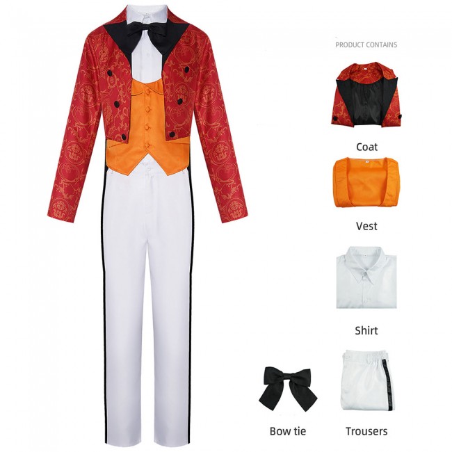 Gotham Jerome Valeska Joker Red Uniform Halloween Cosplay Costume
