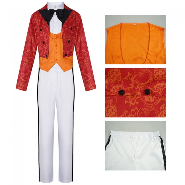 Gotham Jerome Valeska Joker Red Uniform Halloween Cosplay Costume