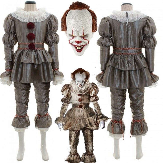 Cosplay - It Chapter 2 Pennywise Clown With Mask Halloween Costume