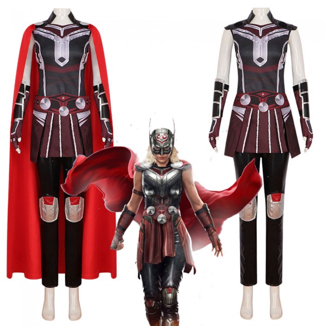 Thor 4 Mighty Thor Jane Foster Halloween Cosplay Costume Full Set
